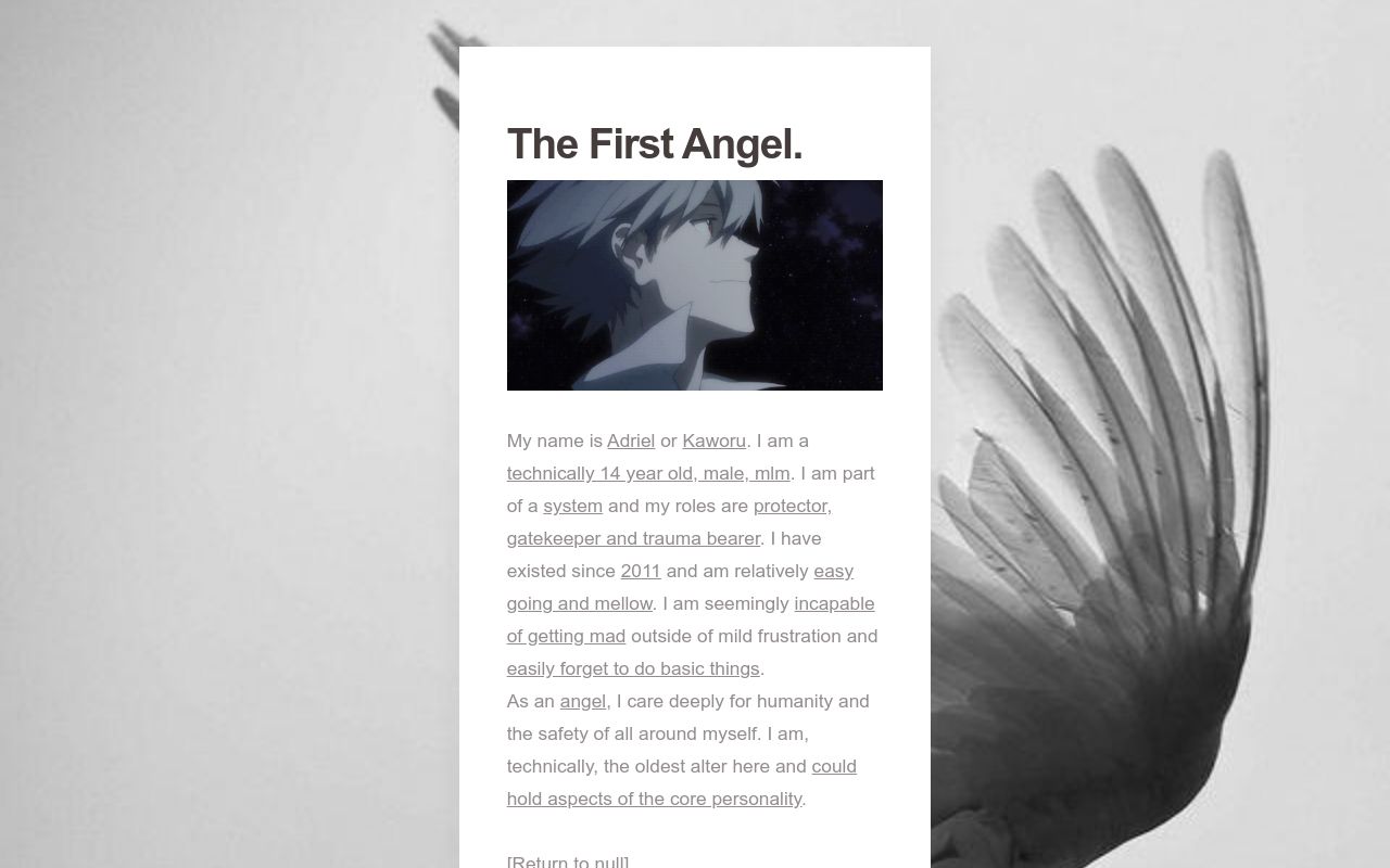The First Angel